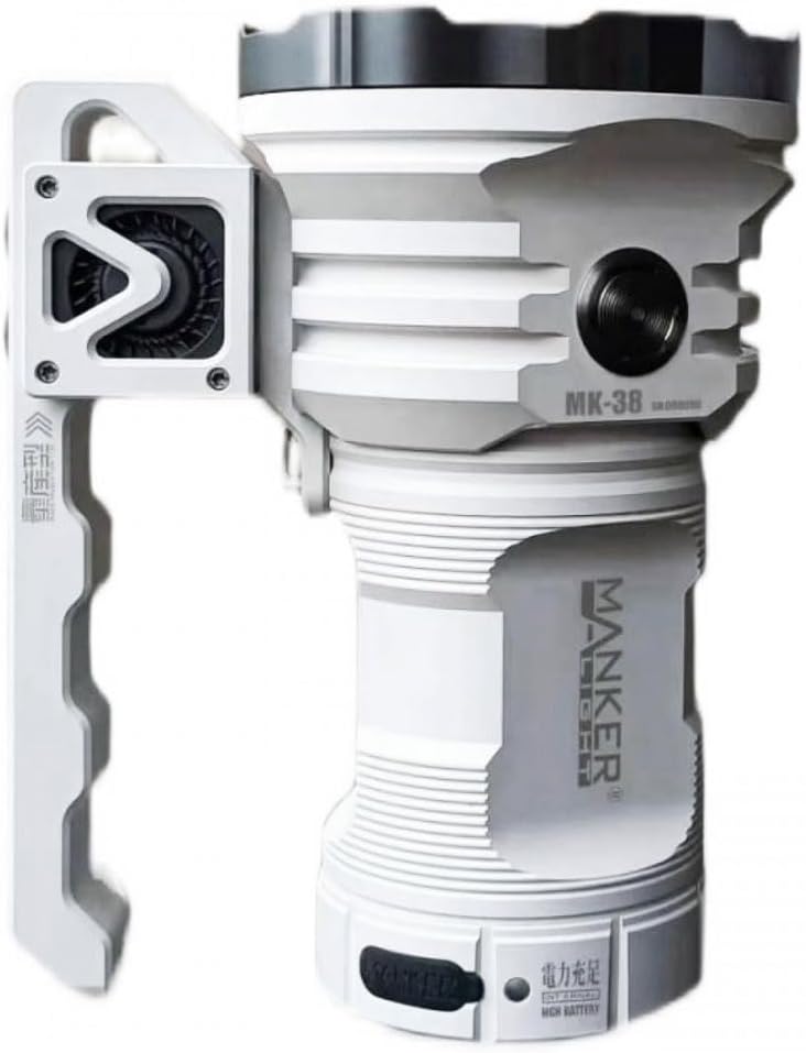 Manker MK38 High Power Flashlight/Portable Powerful Searching-Light, Powered by 3pcs 21700 ...