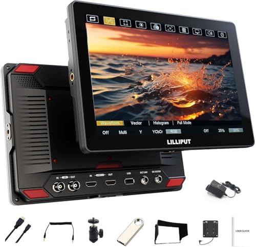 Lilliput HT10S 10.1Inch Camera Monitor Ultra-Bright 1500 Nits HDMI 2.0 ...