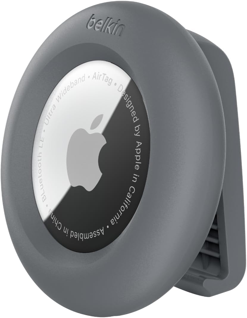 Belkin AirTag Case with Clip, Secure Holder Protective Cover Key Chain ...