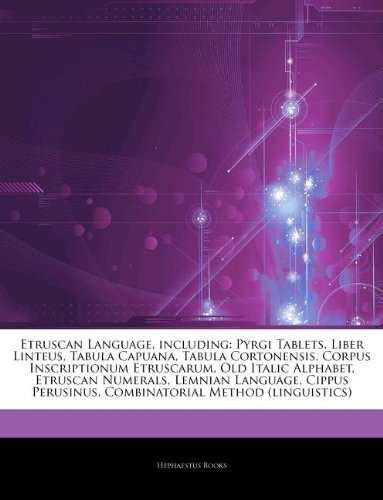 Amazon | Articles on Etruscan Language, Including: Pyrgi Tablets, Liber ...