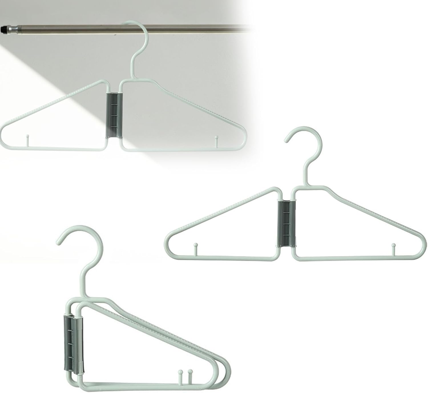 Amazon.com: Foldable Coat Hanger, Plastic Folding Hangers for ...