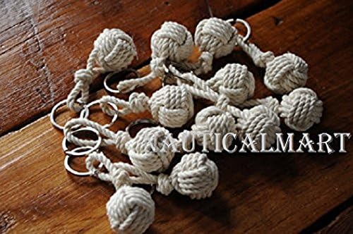 Amazon.com: Nautical Key Chain - Cotton Rope Keychain - Nautical Gift ...