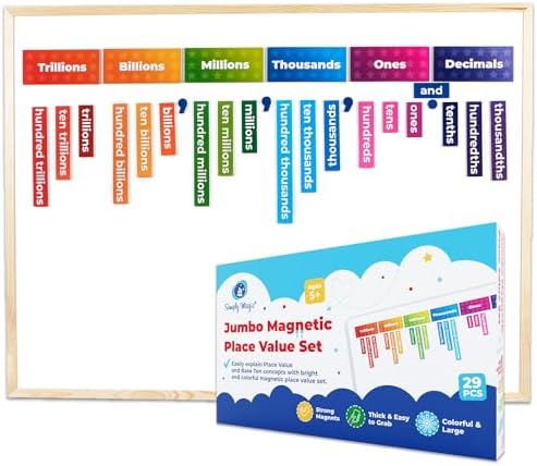 Amazon.com: 29 PCS Display Magnetic Place Value Set - Place Value ...