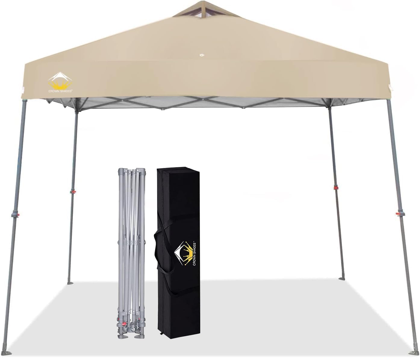 Snapklik.com : CROWN SHADES 9x9 Pop Up Canopy Tent Slanted Legs For ...
