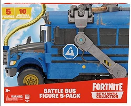 Amazon.com: FORTNITE S1 W1 Battle Bus 5 Fig Multipack : Toys & Games