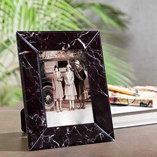 Home4U Glass Table Photo Frames Black for Home Decoration : Amazon.in ...