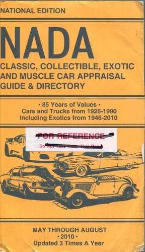 Nada Classic, Collectible, Exotic and Muscle Car Appraisal Guide ...