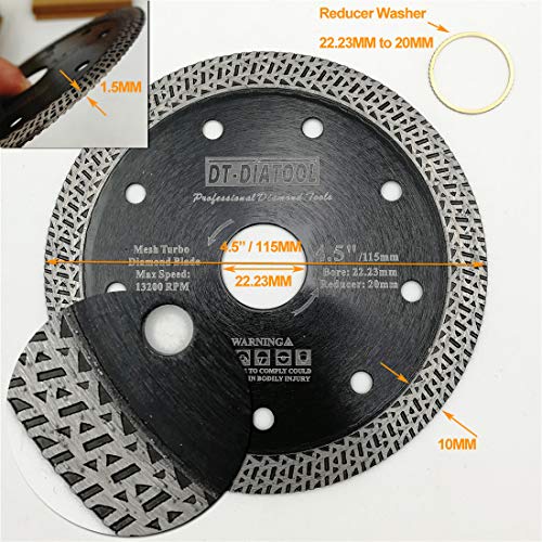 Snapklik.com : DT-DIATOOL Diamond Granite Blade 4 Inch And 4-1/2 Inch ...