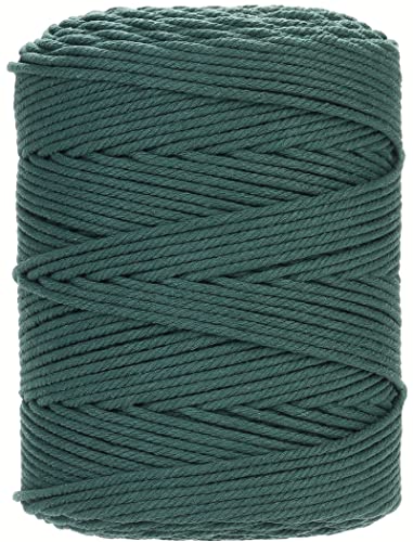 GOHOF Macrame Cord 4mm x 300m Premium Cotton Macrame Rope, 4 Strand ...