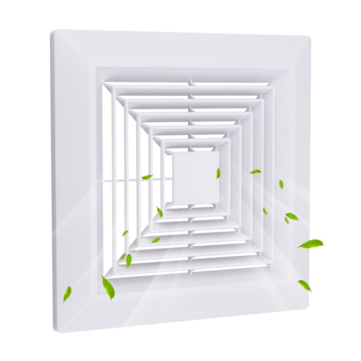 Amazon.com: WKZO 9" x 9" Bathroom Exhaust Fan Cover with Spring, Square ...