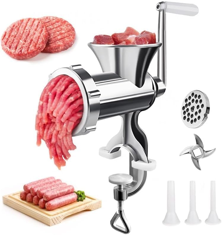 Meat Grinder Manual Mincer - Manual Meat Grinder Sausage Maker Table ...