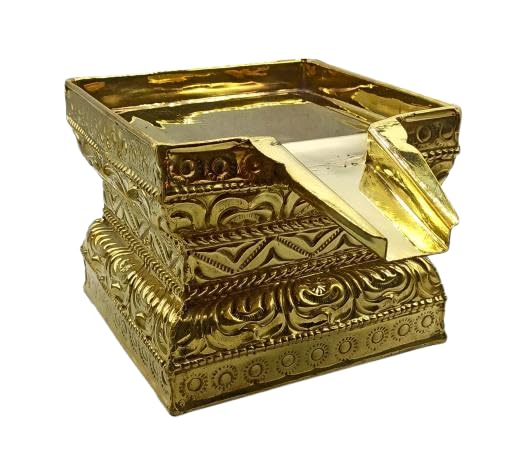 Buy Brass Abhisheka Plate 4 Inches| Medium Size Abhishekam Stand Patra ...