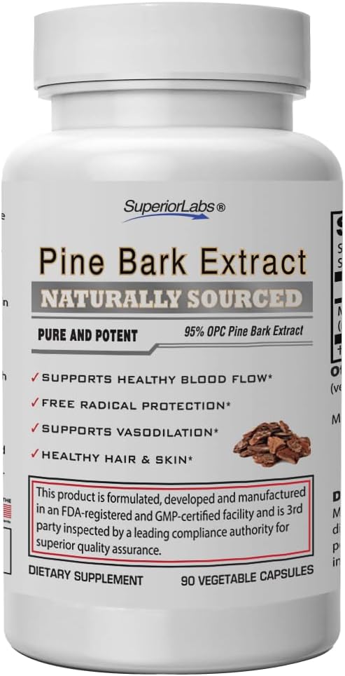 Amazon.com: FineLand French Maritime Pine Bark 30:1 Extract Max ...