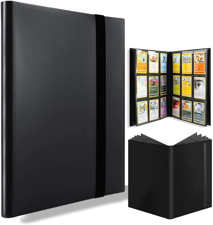 Trading Cards Album Folder - Black Card Album Holder, High Qulity Card ...
