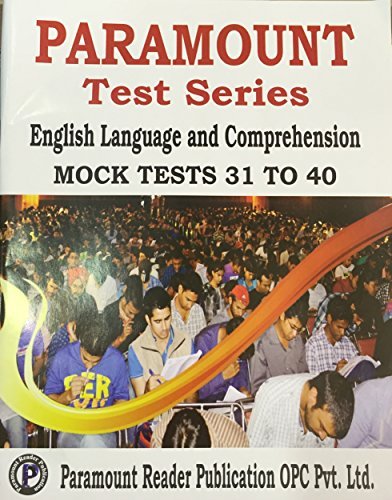 Buy paramount test series english language & comprehension mock test 31 ...