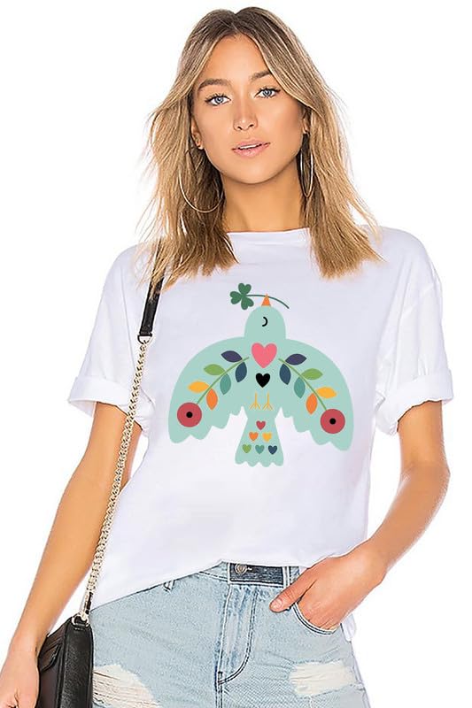Buy Epiko Colorful Bird Art Design Womens Tshirt | Unique Design Tshirt ...