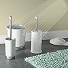 Amazon.com: InterDesign York Waste Can, White/Chrome : Industrial ...