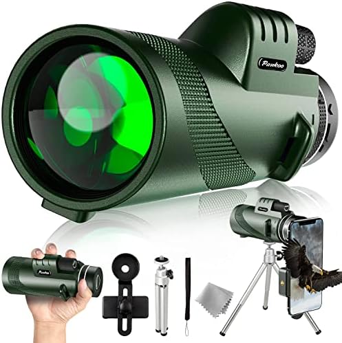 Amazon.com : 40X60 Monocular Telescope with Smartphone Holder & Tripod ...