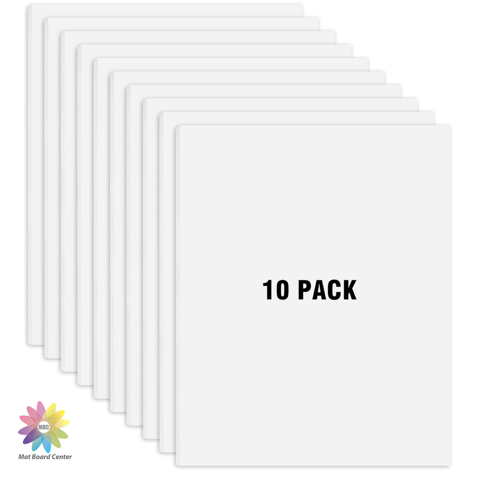 Snapklik.com : Mat Board Center, Pack Of 10 8x10 Foam Board, 1/8" Thick ...