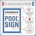 Amazon.com : Poolmaster Sign for Residential or Commercial Swimming ...