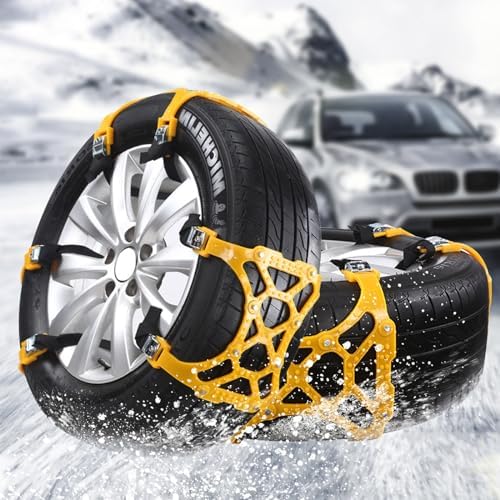 Amazon.co.jp: Rockykey Tire Chain, Non-Metallic, Car Tire Chain, Snow ...