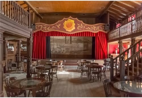 Amazon.com : OFILA Retro Western Saloon Backdrop 12x8ft Fabric Wild ...