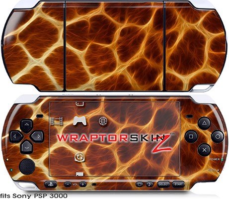 Amazon.com: Sony PSP 3000 Decal Style Skin - Fractal Fur Giraffe ...