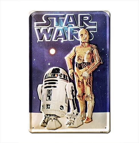 Star Wars Tin-Plate Sign, Metal, weiß, 30 x 20 x 1 cm : Amazon.co.uk ...