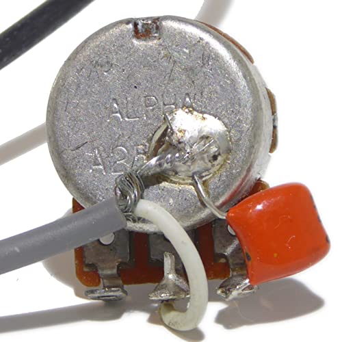 Guitar wiring kit 2 volume 2 tone Pot Potentiometer and capacitor ...