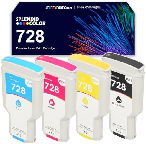 Amazon.com: HP 728 Matte Black 300-ml Genuine Ink Cartridge (F9J68A ...