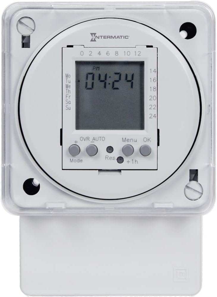 Grasslin by Intermatic FM1D20E-24 16A, 24V, 50/60HZ Electronic 24-Hour ...