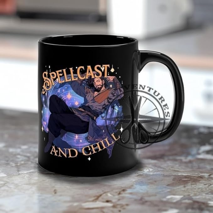 Amazon.com: gegedo Gale Spellcast and Chill Mug Baldurs Gate 3 Coffee ...