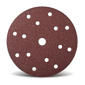 Wfix Craft IK88 Sanding Discs 150mm Velcro with 15 Hole Perforation for ...
