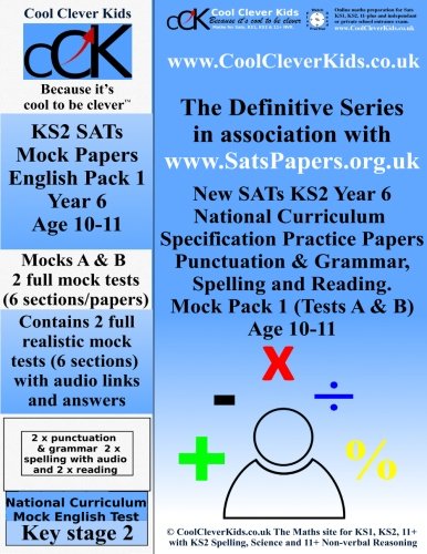 SATs KS2 Year 6 English Practice Papers (Mock Tests A & B) (SATs KS2 ...