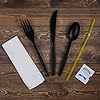 Amazon.com: 100 pack | Individually wrapped Cutlery set | BlackHeavy ...