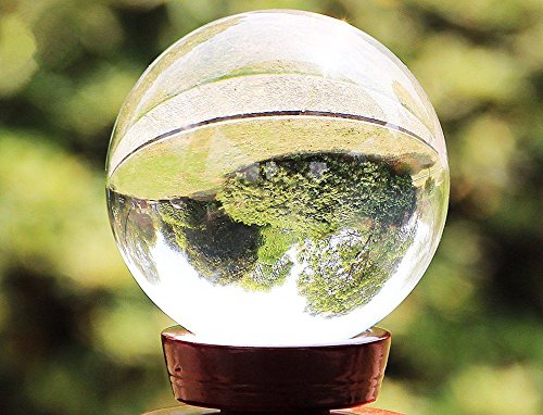 Fuzed Quartz Refraction Photography Prop Clear Crystal Glass Sphere ...