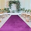 Amazon.com: QueenDream Purple Aisle Runner 2.5ft x 15ft Aisle Runway ...