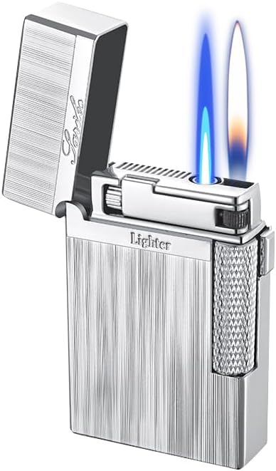 Amazon.com: Lighters Soft Flame Lighter Retro Grinding Wheel ...