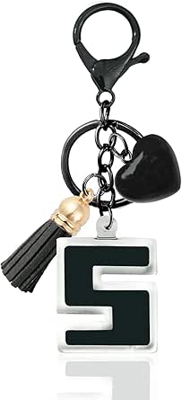 Zesirmay Initial Letter A-Z Keychains for Women,Pixel Letter Keychain ...