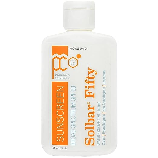 Amazon.com: Solbar Solbar fifty pf cream sunscreen spf 50 unscented, 4 ...