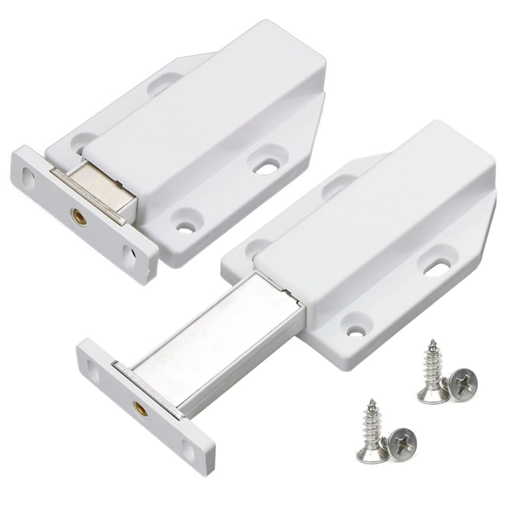 HASTHIP® 2Pcs Latch Lock for Door, Magnetic Push Latch Heavy Duty Push ...