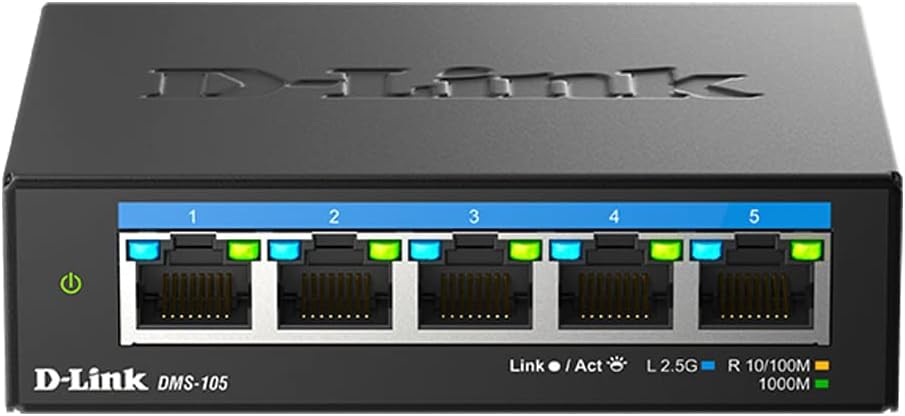 Amazon.com: 5 Port 2.5GB Ethernet Switch Unmanaged Network Switch | 5 x ...