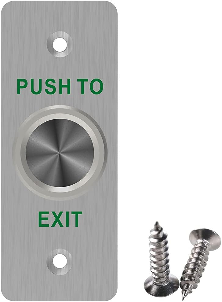 UHPPOTE Momentary Push to Exit Button Outdoor Waterproof Rated IP68 for ...
