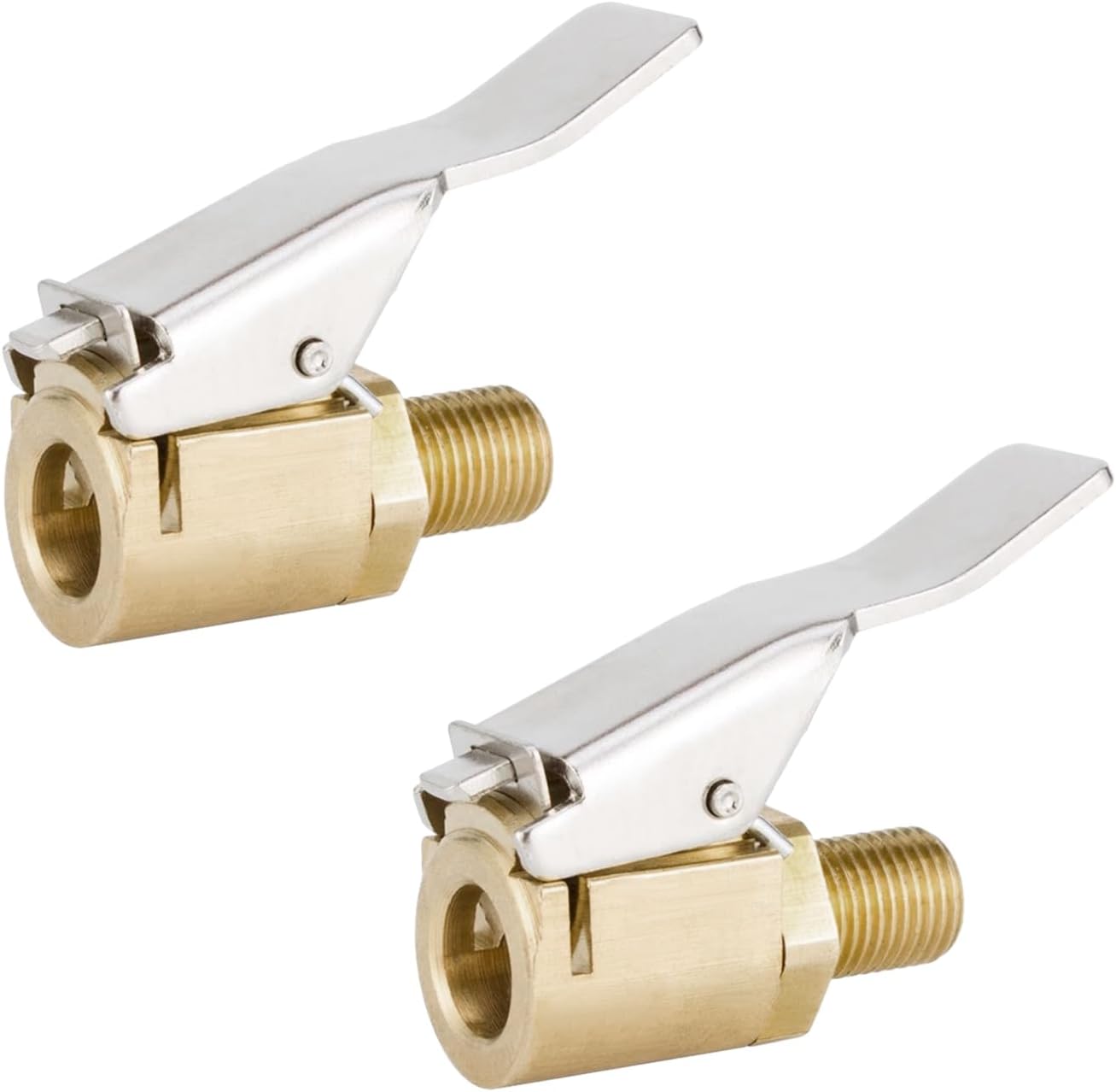 Amazon.com: Suvnie 2PCS Tire Air Chuck with Clip Adapter, Brass Locking ...