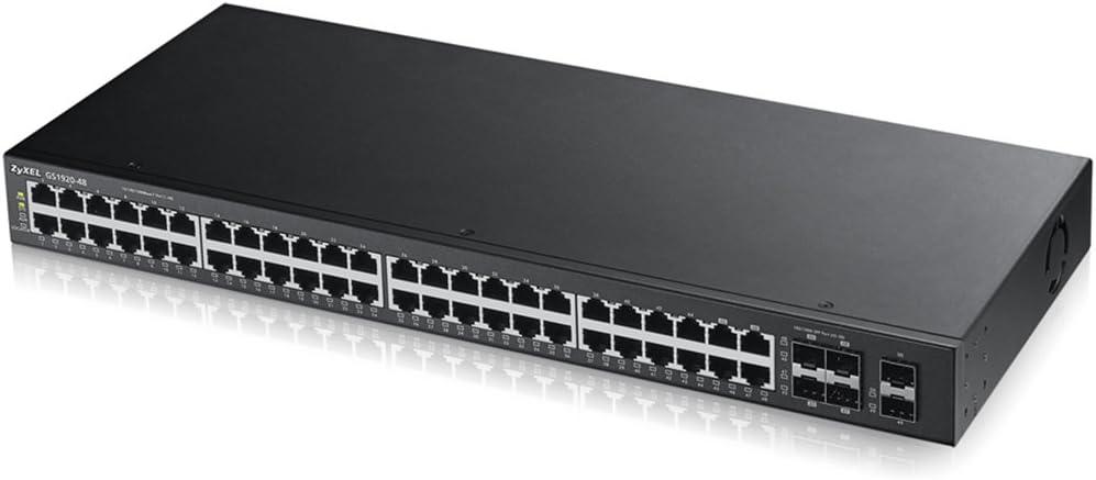 Zyxel Switch Ethernet Smart Managed, 48 Porte Gigabit con 4 Porte ...