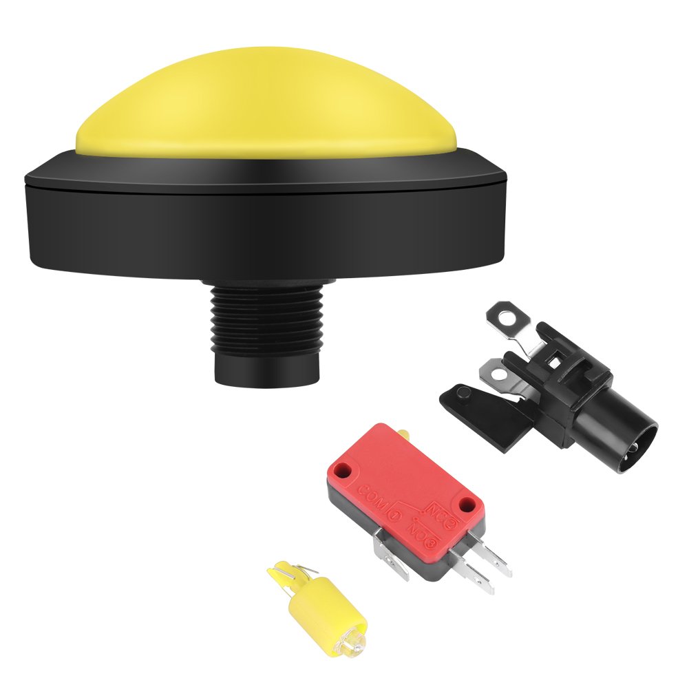 Buy ZJchao Massive Arcade Button with LED, Dome Shaped Jumbo Convexity ...