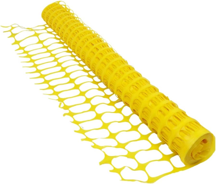 Amazon.com : BOEN 4' x 100' Yellow Temporary Fencing, Mesh Snow Fence ...