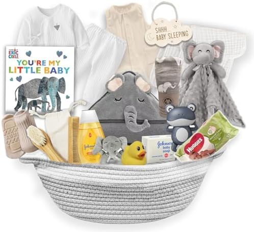 Amazon.com : New Baby Boy/Girl Gift Basket (20 Items) for a New mom ...