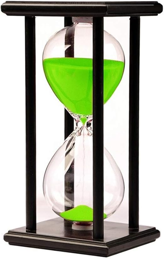 Amazon.com: Creative Wooden Frame Glass Hourglass Black Frame Fashion ...