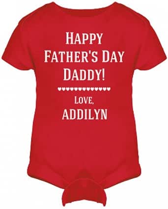 Amazon.com: Happy Fathers Day Love Addilyn: Infant Rabbit Skins Lap ...